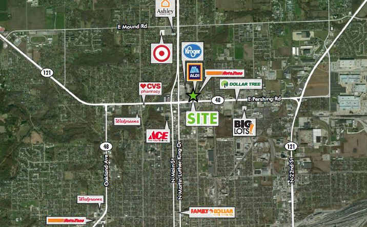450 E Pershing Rd, Decatur, IL 62526 - Land for Sale - Aldi Outlot