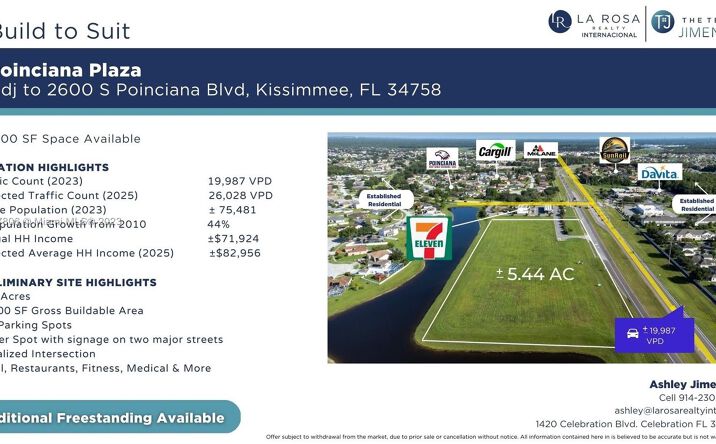S Poinciana Blvd, Kissimmee, FL 34758 - Land for Sale - Poinciana Plaza