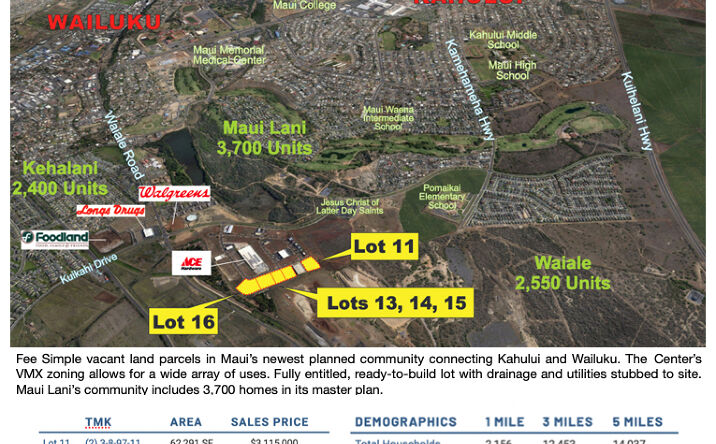 Lots 11 Maui Lani Village Cente, Lanai City, HI 96763 | Crexi.com