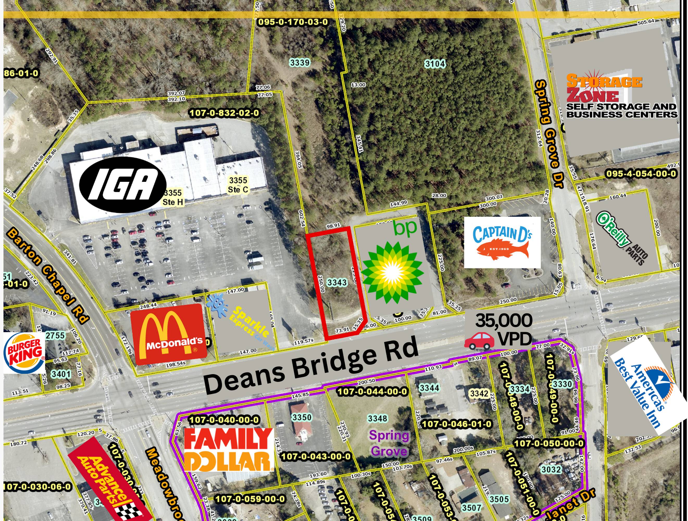 3343 DEANS BRIDGE RD Augusta GA 30906-4211 APN: 107-0-909-00-0 | Crexi.com