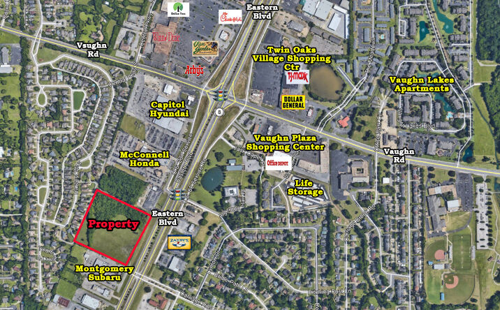 Eastern Blvd, Montgomery, AL 36116 - Land for Sale - 9.614 Ac. - East Blvd