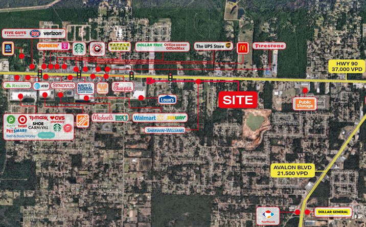 US-90, Pace, FL 32571 - Land for Sale - Vacant Commercial Land Pace, FL