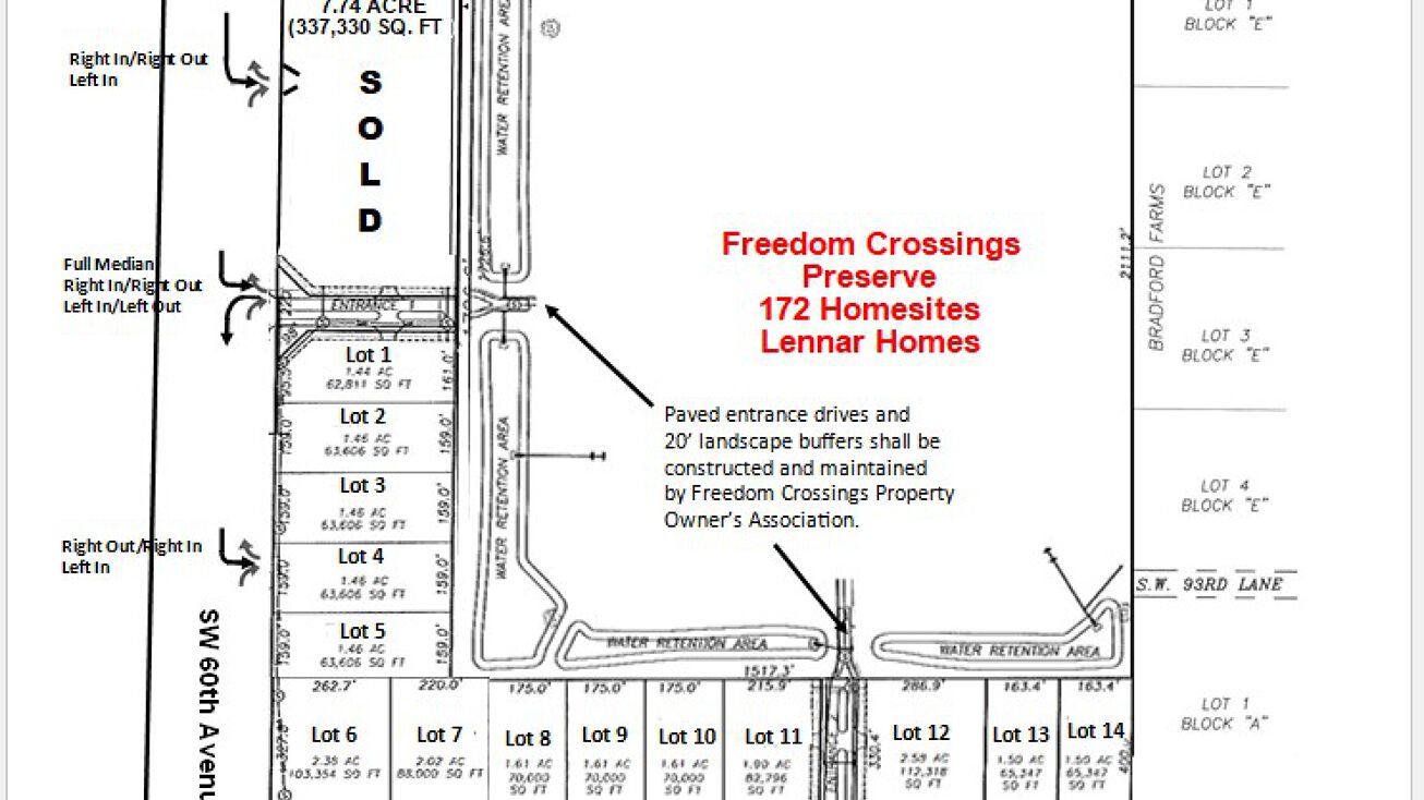 SW 60th Avenue and SW 95th Street, Ocala, FL 34478, Ocala, FL 34476 ...