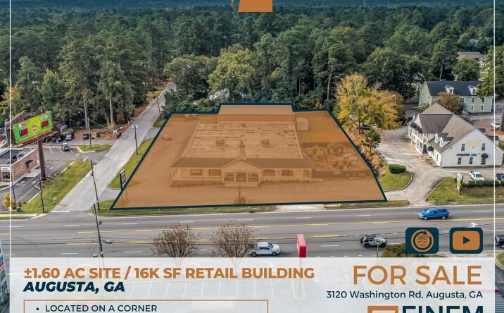 3120 WASHINGTON RD Augusta GA 30907-3833 APN: 011-0-117-00-0 | Crexi.com