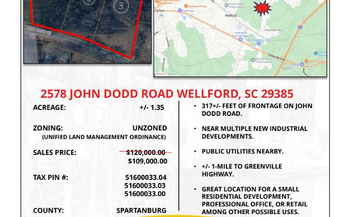 10418 E Greenville Hwy, Wellford, SC 29385 | Crexi.com