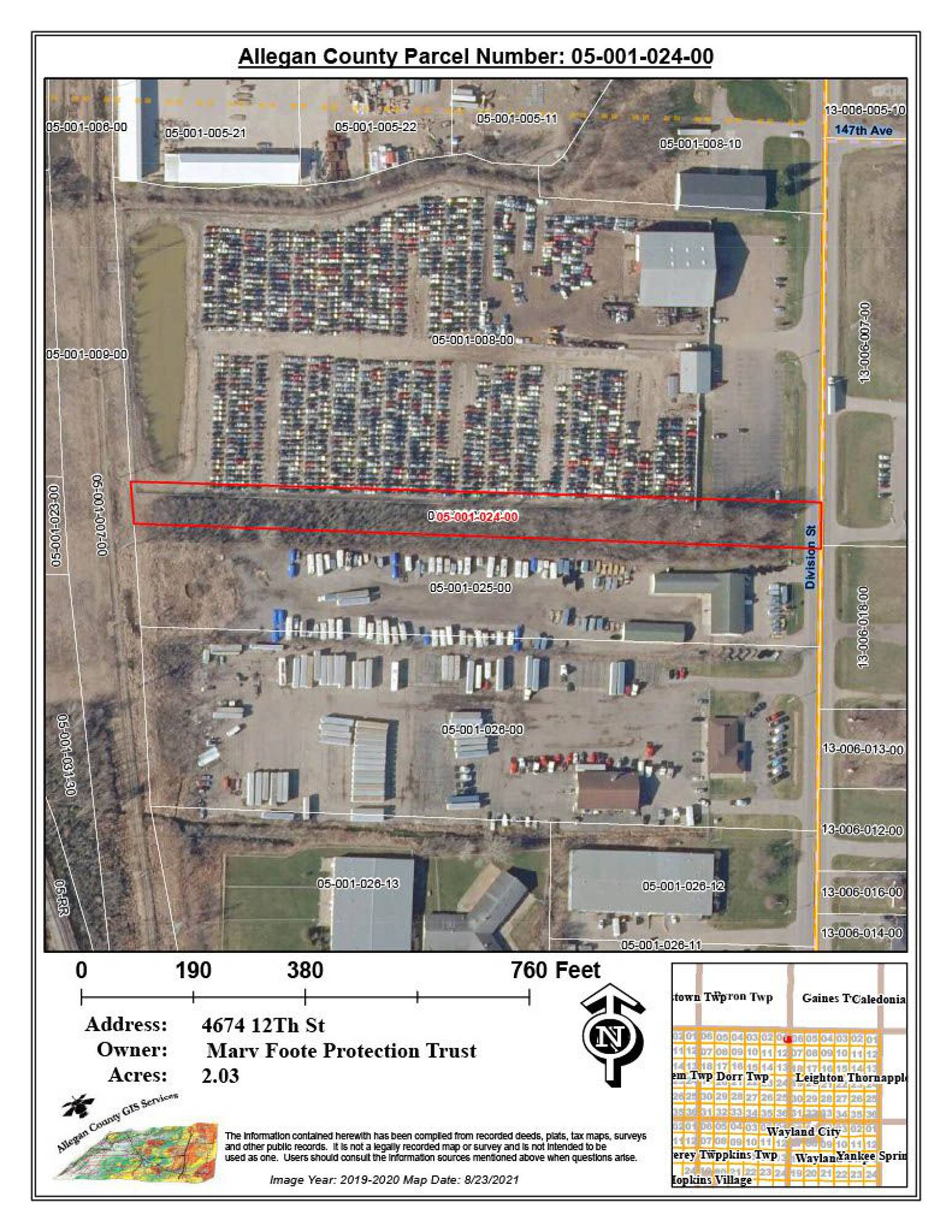 4674 12TH ST Moline MI 49335 APN: 05-001-024-00 | Crexi.com
