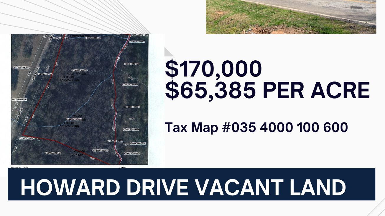 0 Howard Drive, Fountain Inn, SC 29681 | Crexi.com