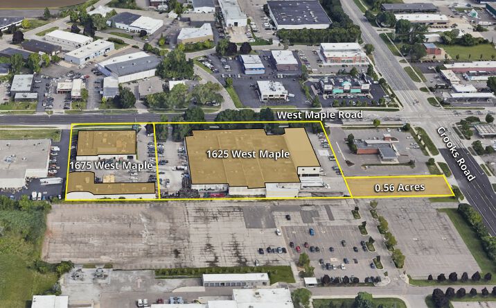 1675 W MAPLE RD Troy MI 48084-7118 APN: 88-20-32-226-002 | Crexi.com