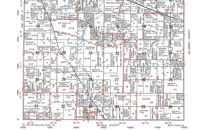 Section 1 Spring Twp & Section 36 Bonus Township, Garden Prairie, IL ...