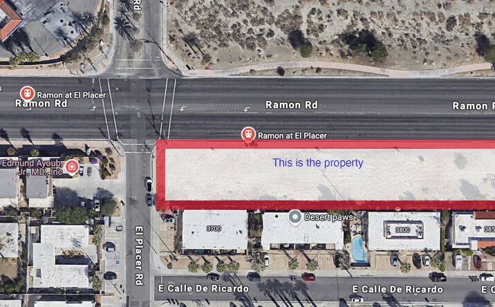 Corner Ramon Rd & El Placer, Palm Springs CA, Palm Springs, CA 92264 ...