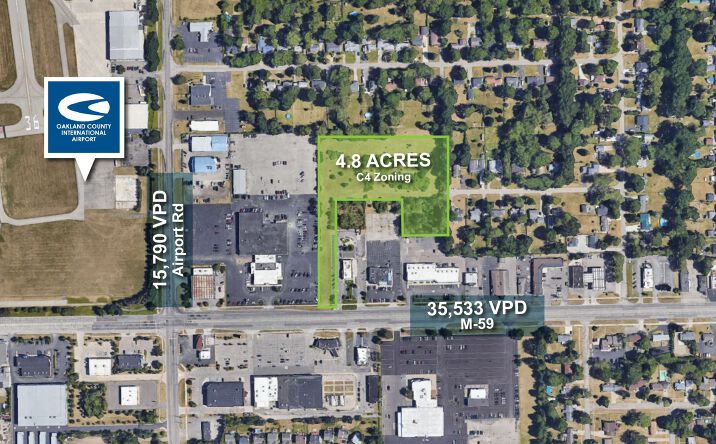 M-59 and Airport Rd, Waterford, MI 48327 | Crexi.com