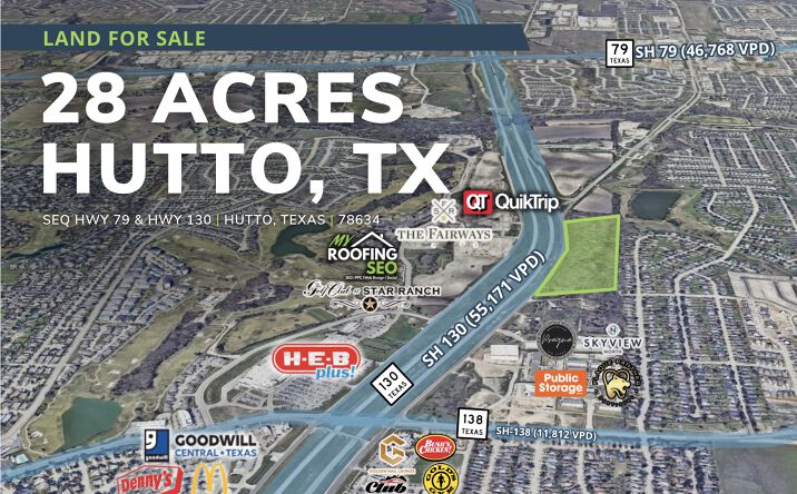 SEQ HWY 79 & HWY 130 , HUTTO, TEXAS, HUTTO, TX 78634 | Crexi.com