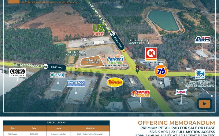 3661 Mike Padgett Hwy, Augusta, GA 30906 | Crexi.com