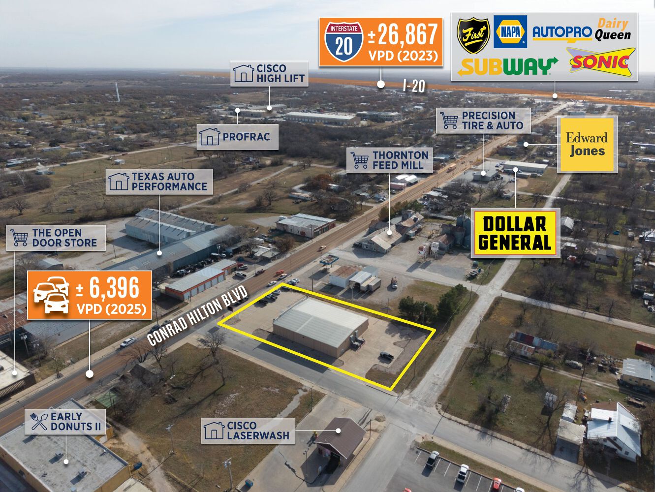 1106 Conrad Hilton Blvd, Cisco, TX 76437 | Crexi.com