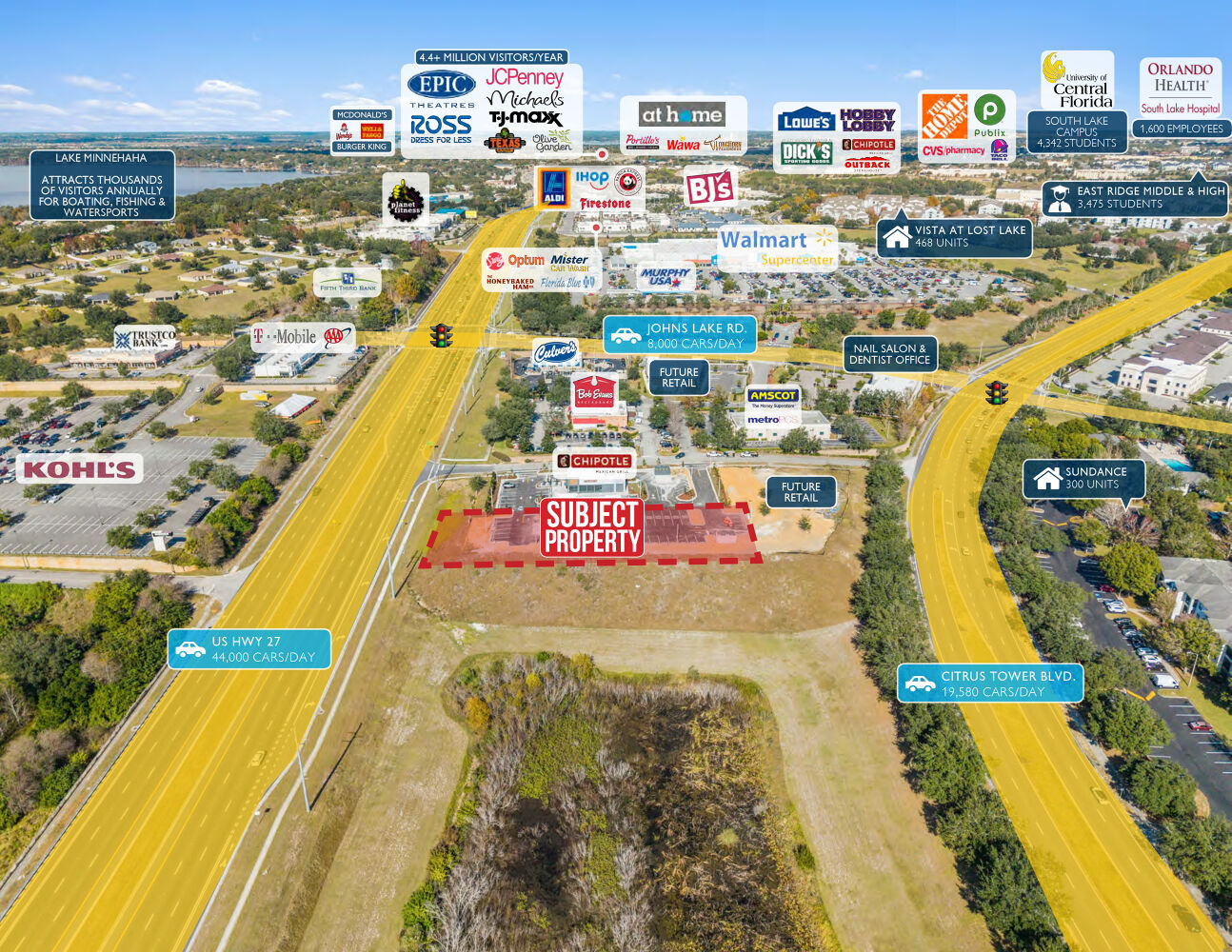 SEC Johns Lake Road & US Hwy. 27, Clermont, FL 34711 | Crexi.com