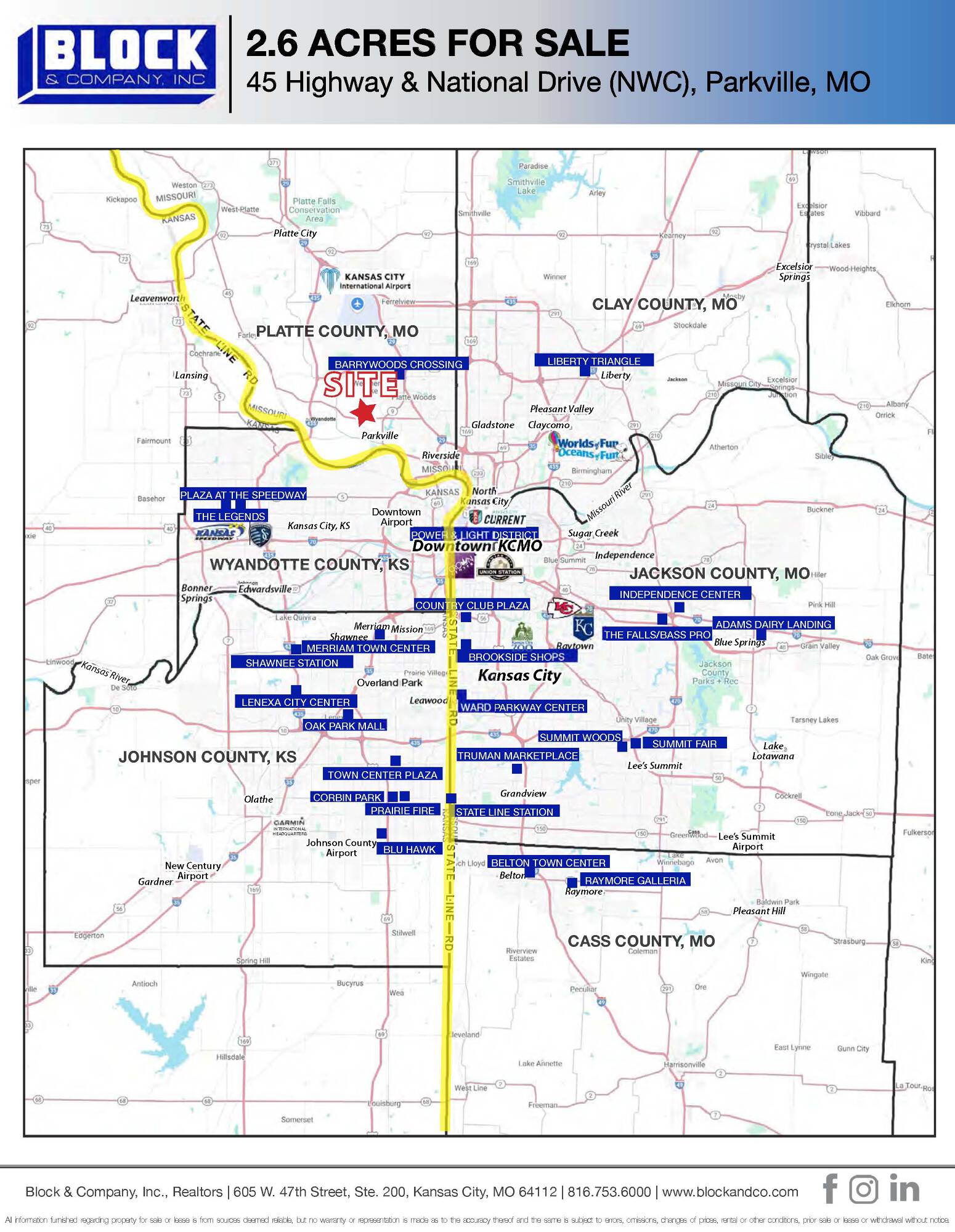 45 Highway & National Drive (NWC), Parkville, MO 64152 | Crexi.com
