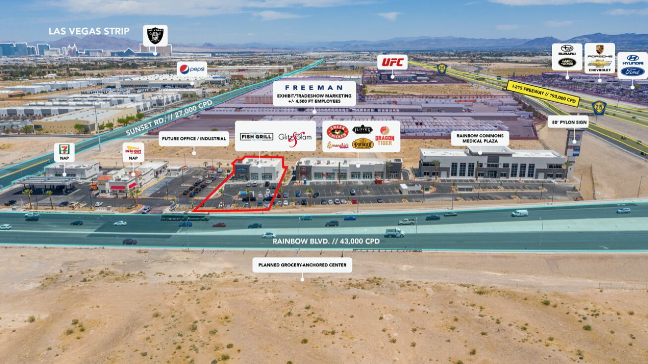 6560 S. Rainbow Blvd., Las Vegas, NV 89118 - Retail Property for Sale - Rainbow Commons - Building A