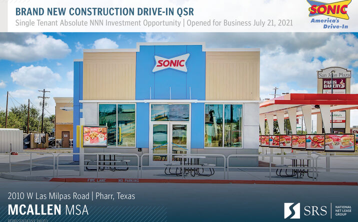 2010 W Las Milpas Road, Pharr, TX 78577 - Retail Property for Sale - Sonic