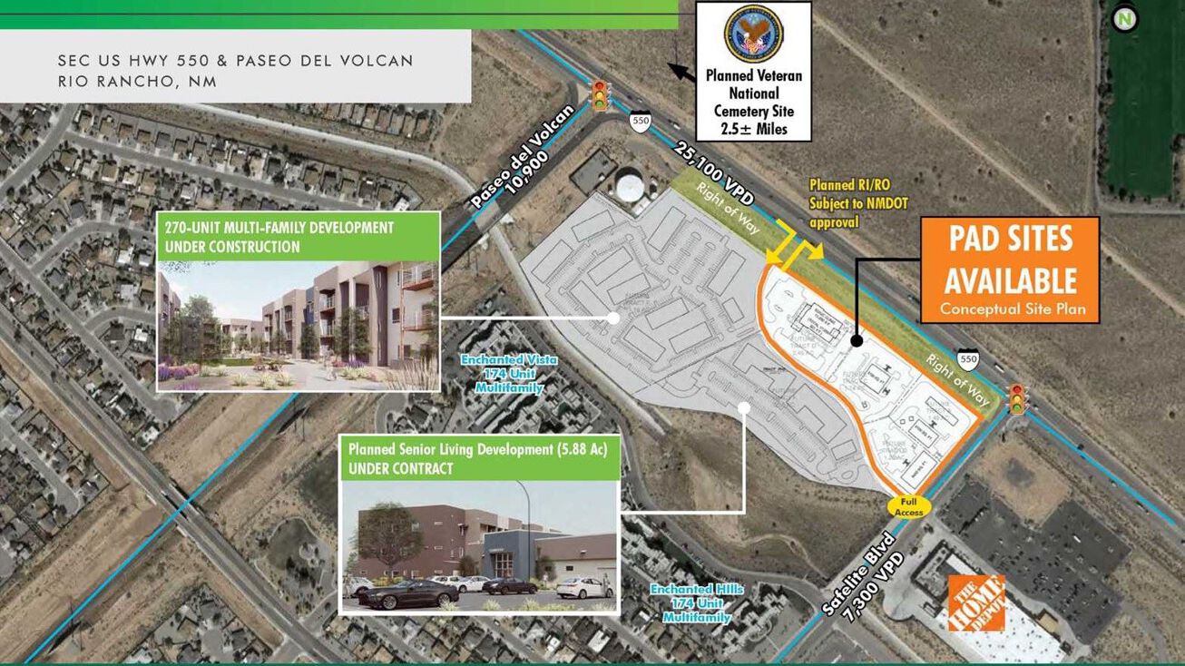 Sec Us Hwy 550 & Paseo Del Volcan, Rio Rancho, NM 87144 | Crexi.com
