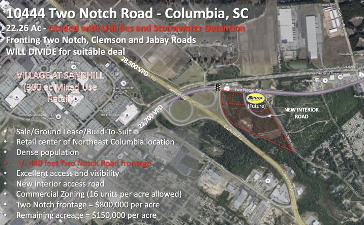10444 TWO NOTCH RD Elgin SC 29045 APN: R25800-09-01 | Crexi.com