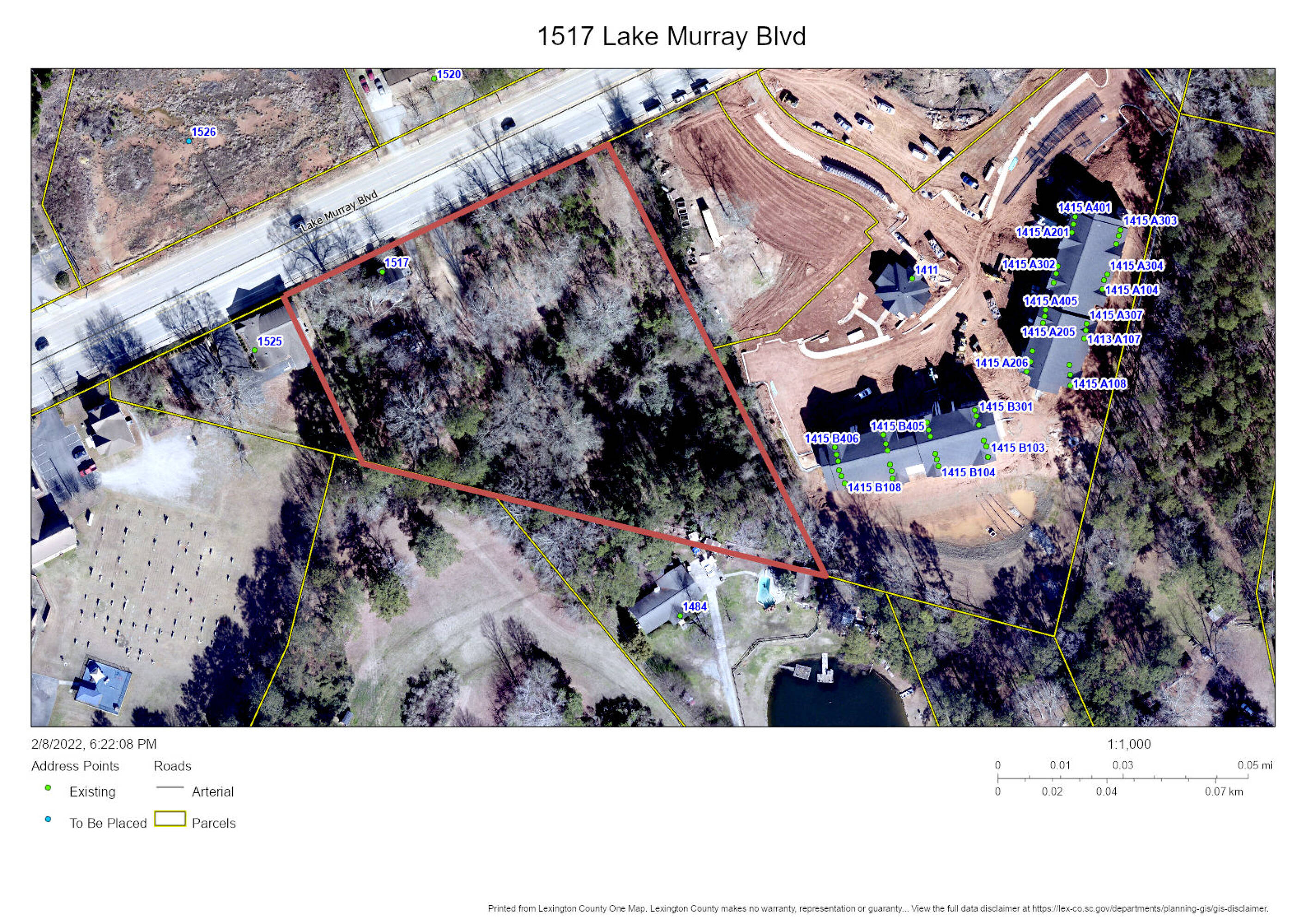 1517 LAKE MURRAY BOULEVARD Irmo SC 29063-8627 APN: 001919-01-004 ...