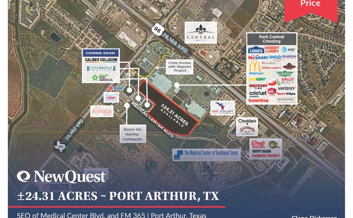 SEC Memorial Blvd & Jimmy Johnson Blvd, Port Arthur, TX 77640 | Crexi.com