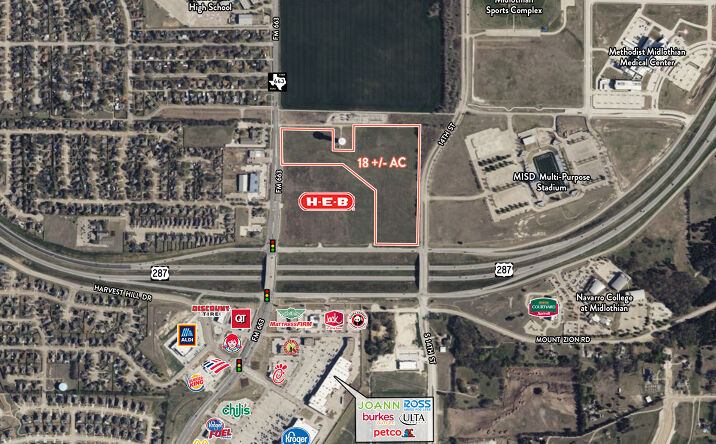 NWC of 14th Street & US Hwy 287, Midlothian, TX 76065 | Crexi.com