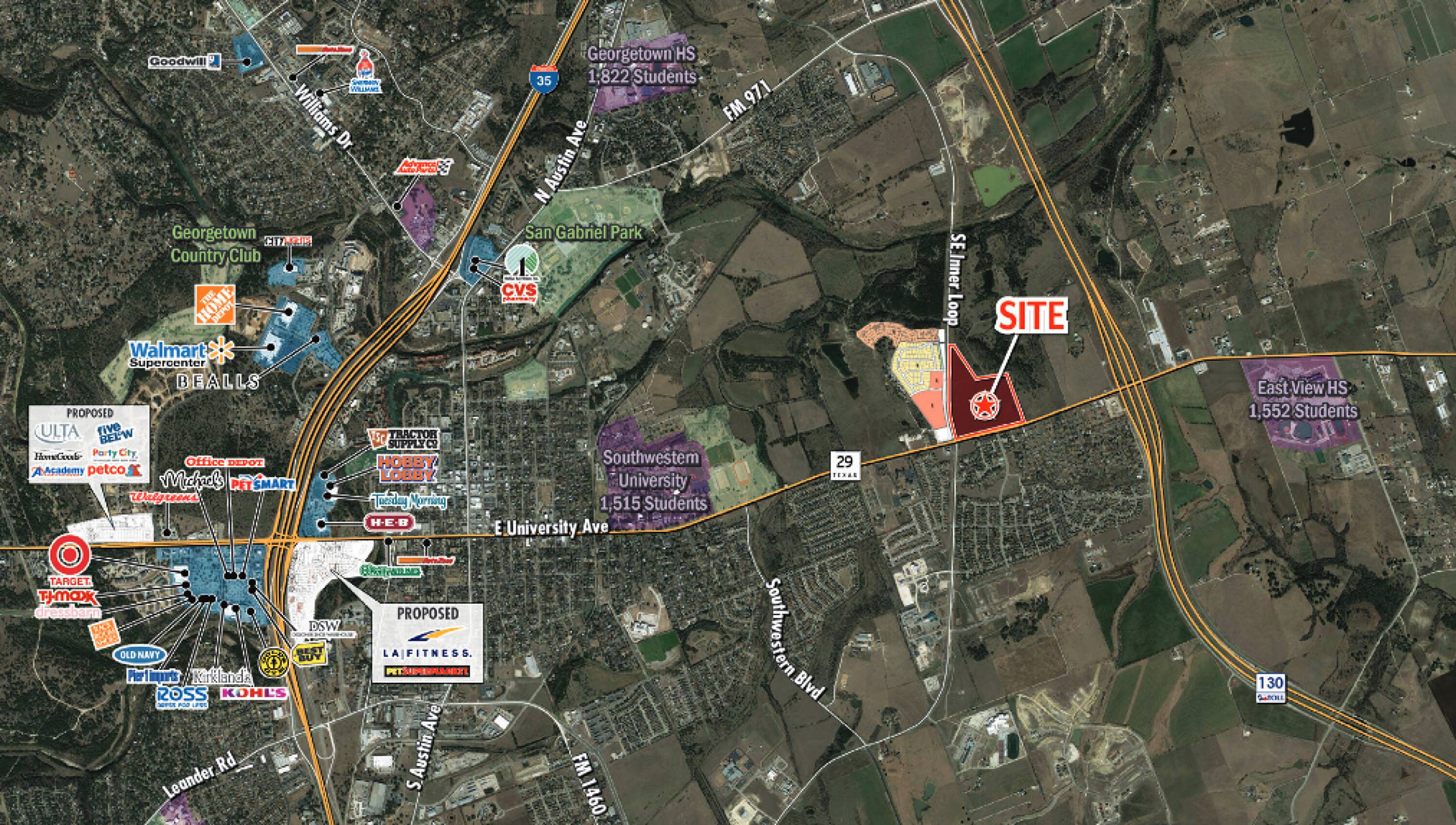 NEC SE Inner Loop and Highway 29, Georgetown, TX 78626 | Crexi.com