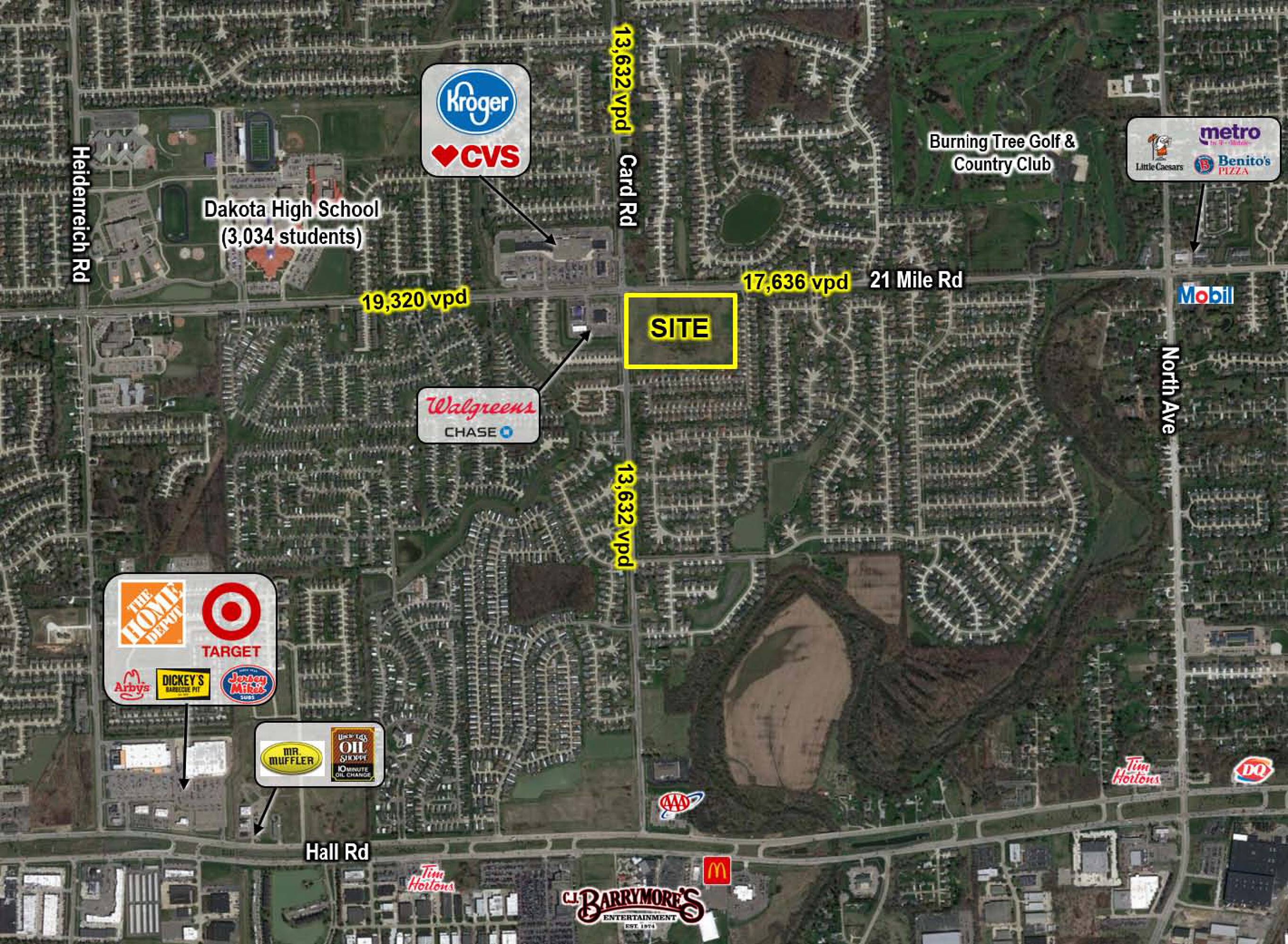 SEC 21 Mile Rd & Card Rd, Macomb, MI 48044 | Crexi.com