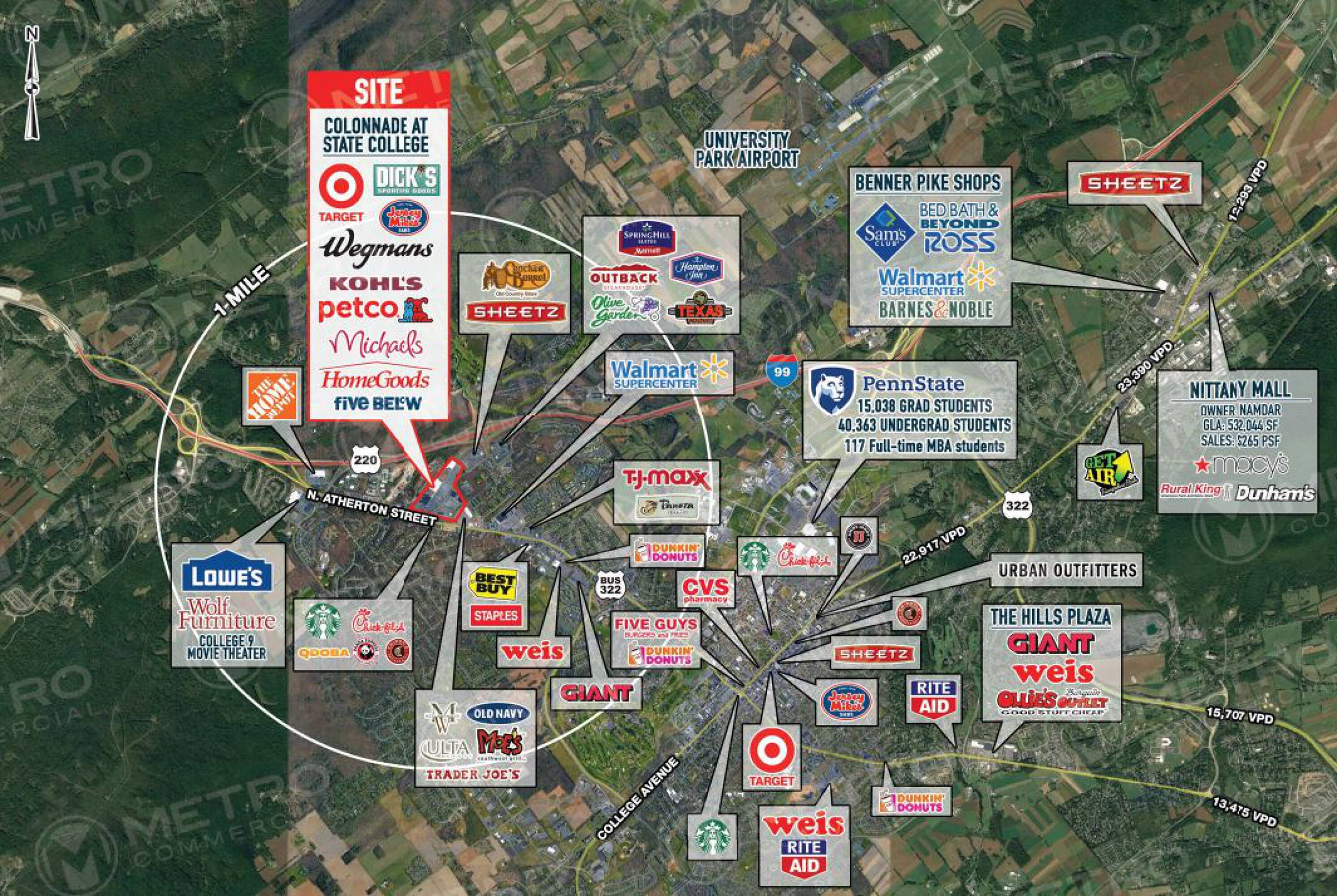 Colonnade at State College, State College, PA 16803 | Crexi.com