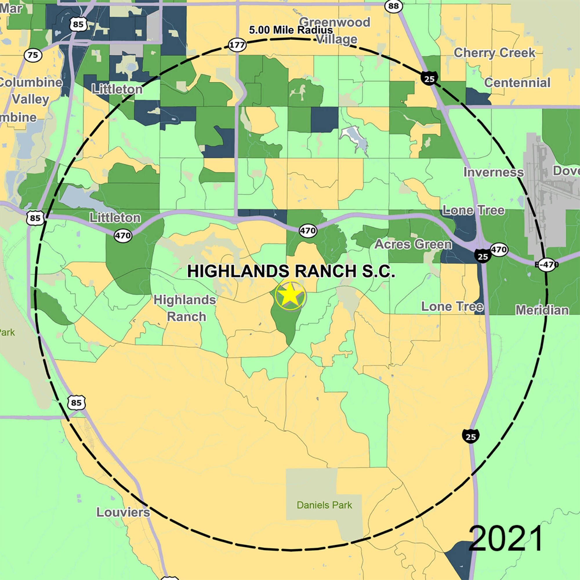 S. University Blvd. & Teal Ridge Court, Highlands Ranch, CO 80130 ...