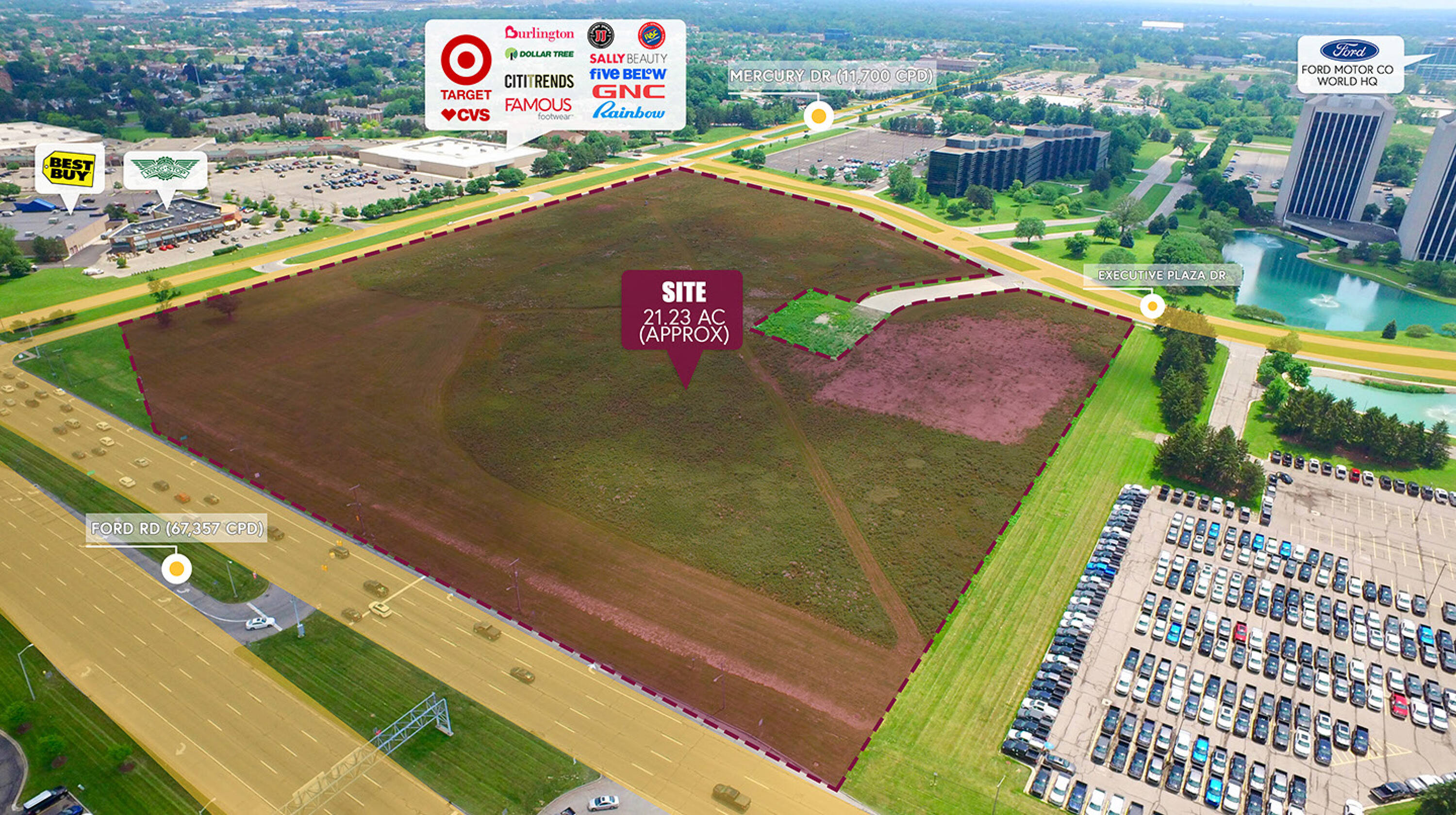 Swc Of Ford Rd & Mercury Dr, Dearborn, MI 48126 | Crexi.com