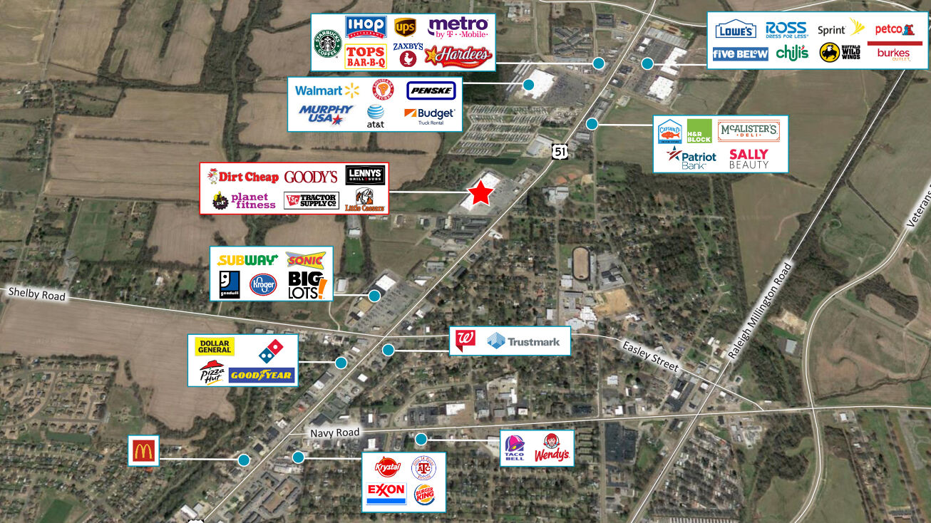 8219 US-51, Millington, TN 38053 - Retail Space for Lease - 8219 ...