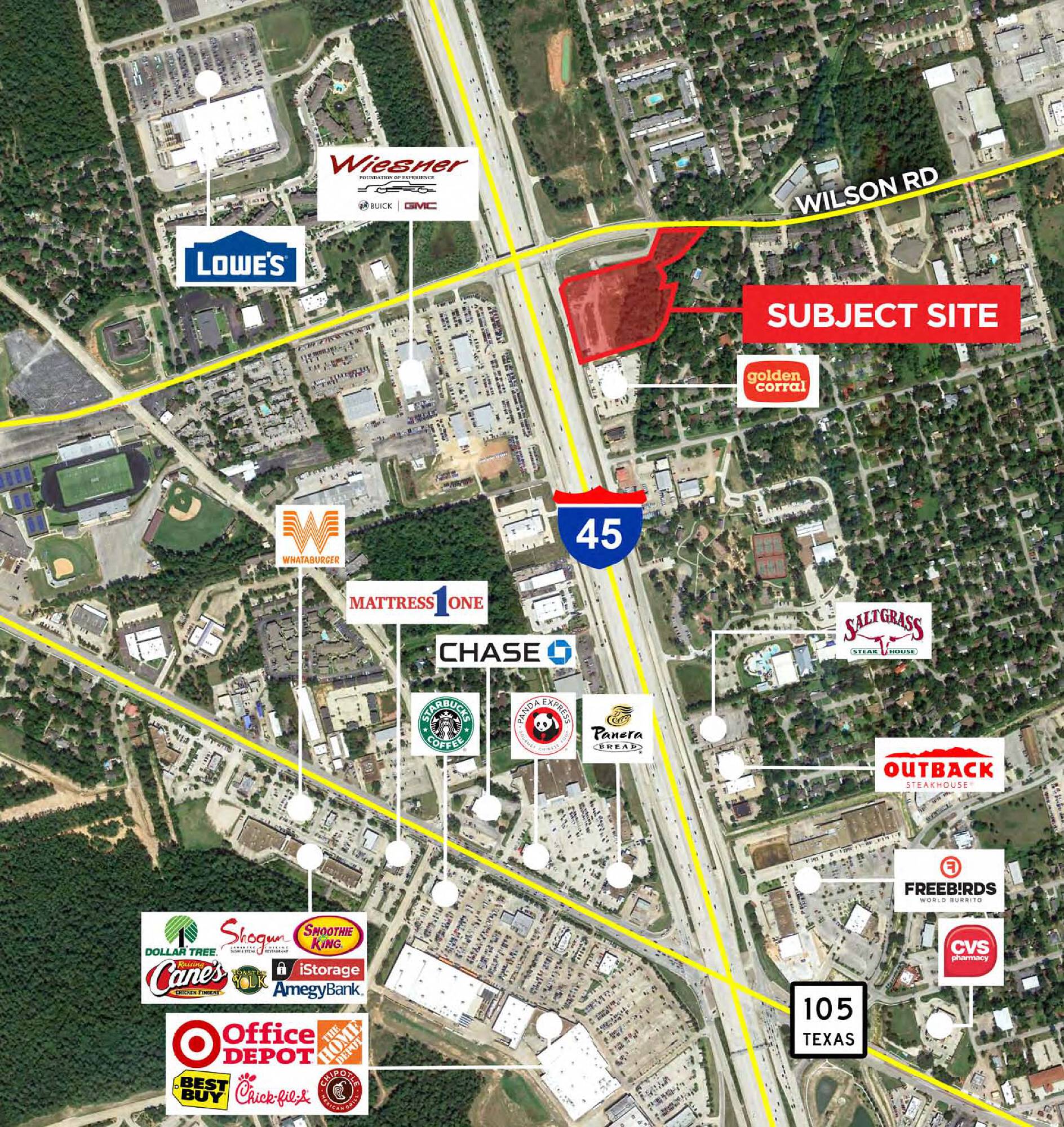 SEC of I-45 & Wilson Rd, Conroe, TX 77301 | Crexi.com