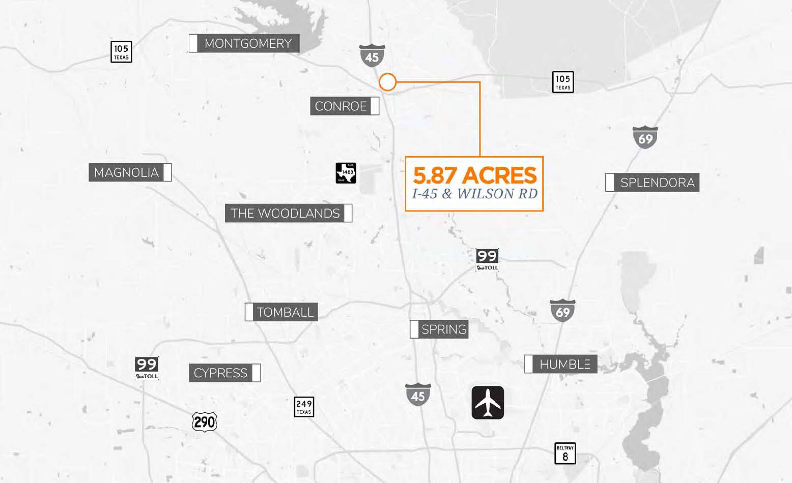 SEC of I-45 & Wilson Rd, Conroe, TX 77301 | Crexi.com