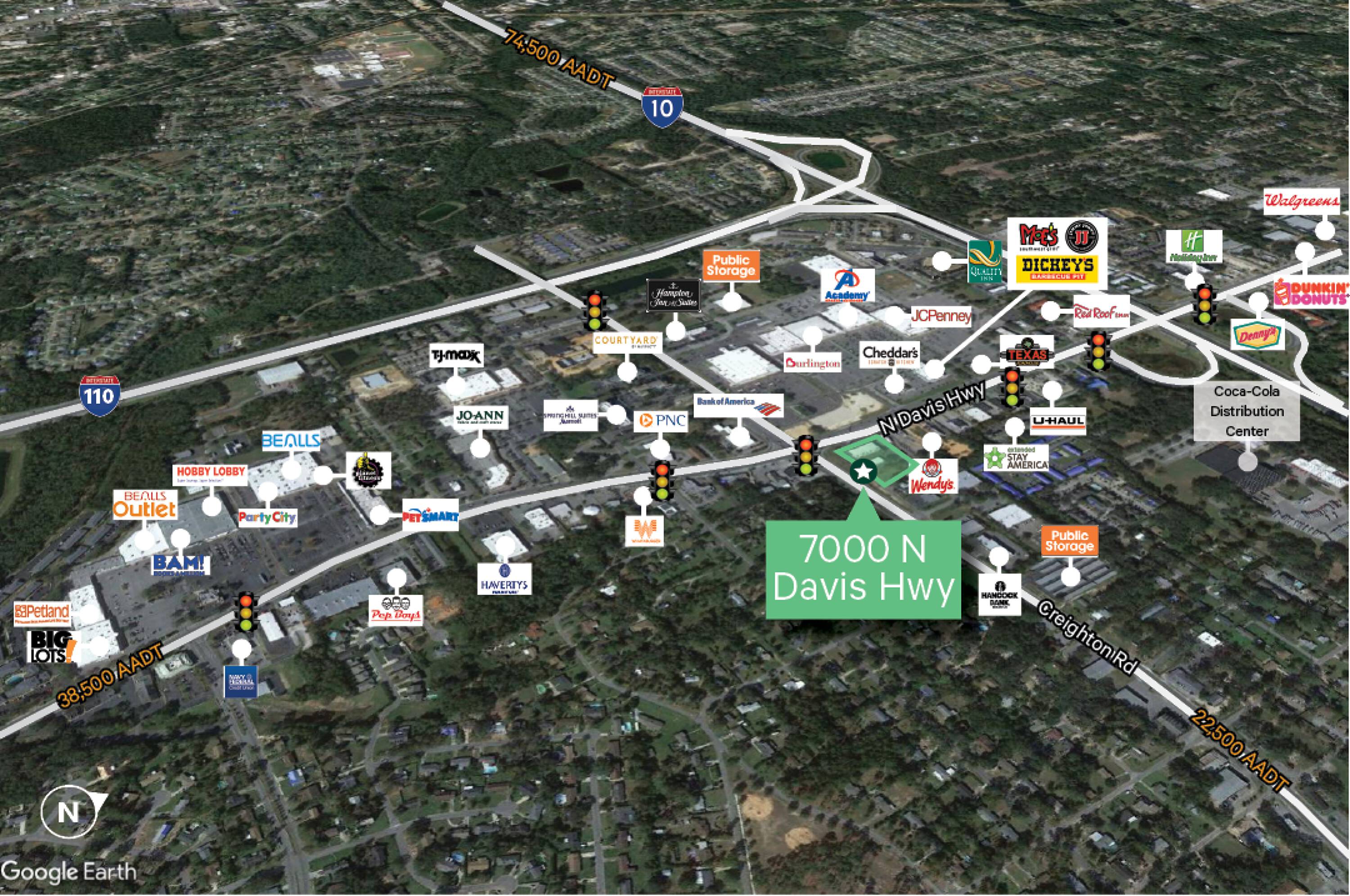 7000 N DAVIS HWY Pensacola FL 32504-6309 APN: 301S302502000000 | Crexi.com