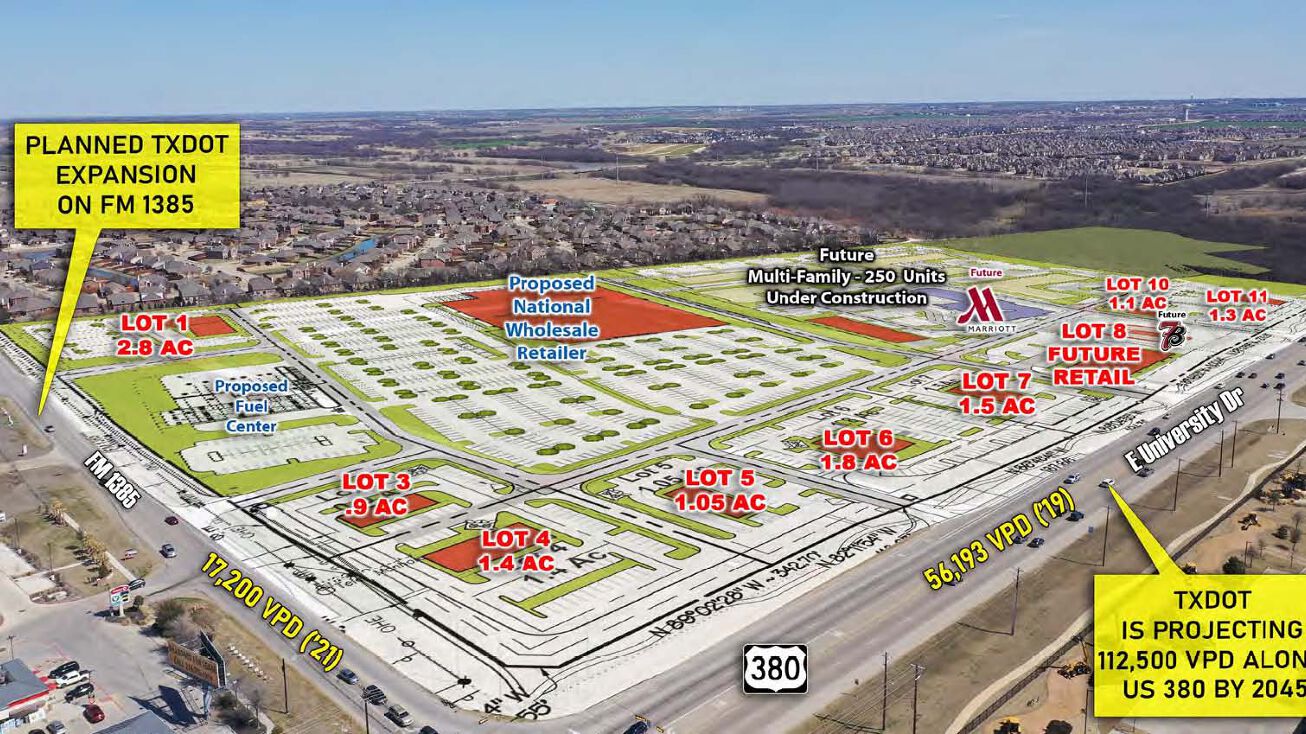 NEC of US 380 & FM 1385, Prosper, TX 75078 - Retail Space for Lease ...