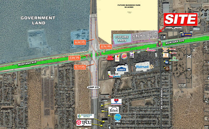 NEQ MONTANA & LOOP 375, El Paso, TX 79938 - Land for Lease - Neq ...