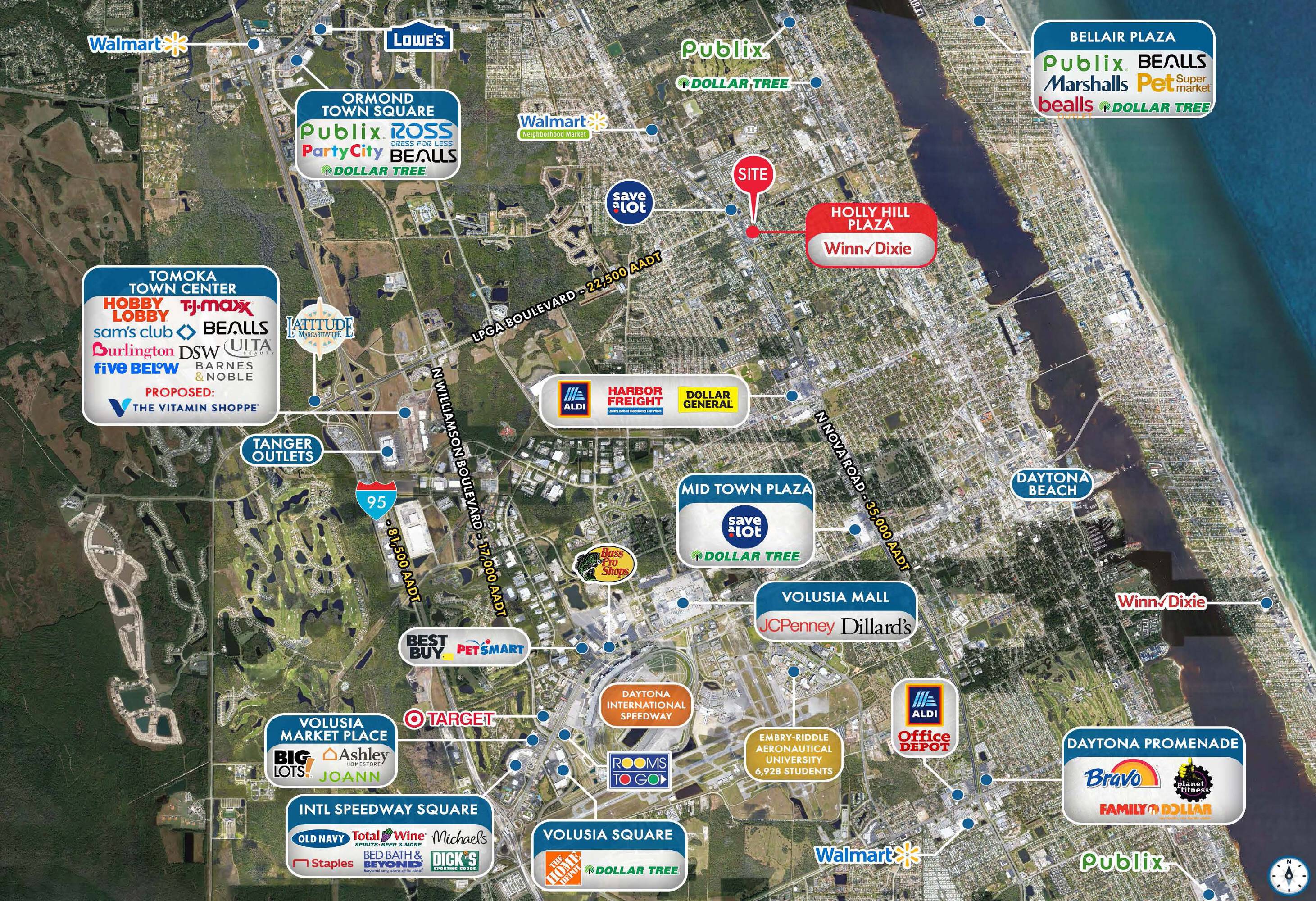 1523-1595 N Nova Road, Holly Hill, FL 32117 | Crexi.com