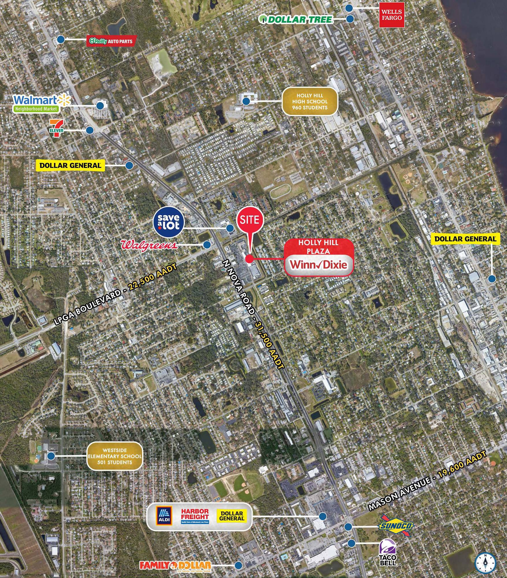 1523-1595 N Nova Road, Holly Hill, FL 32117 | Crexi.com