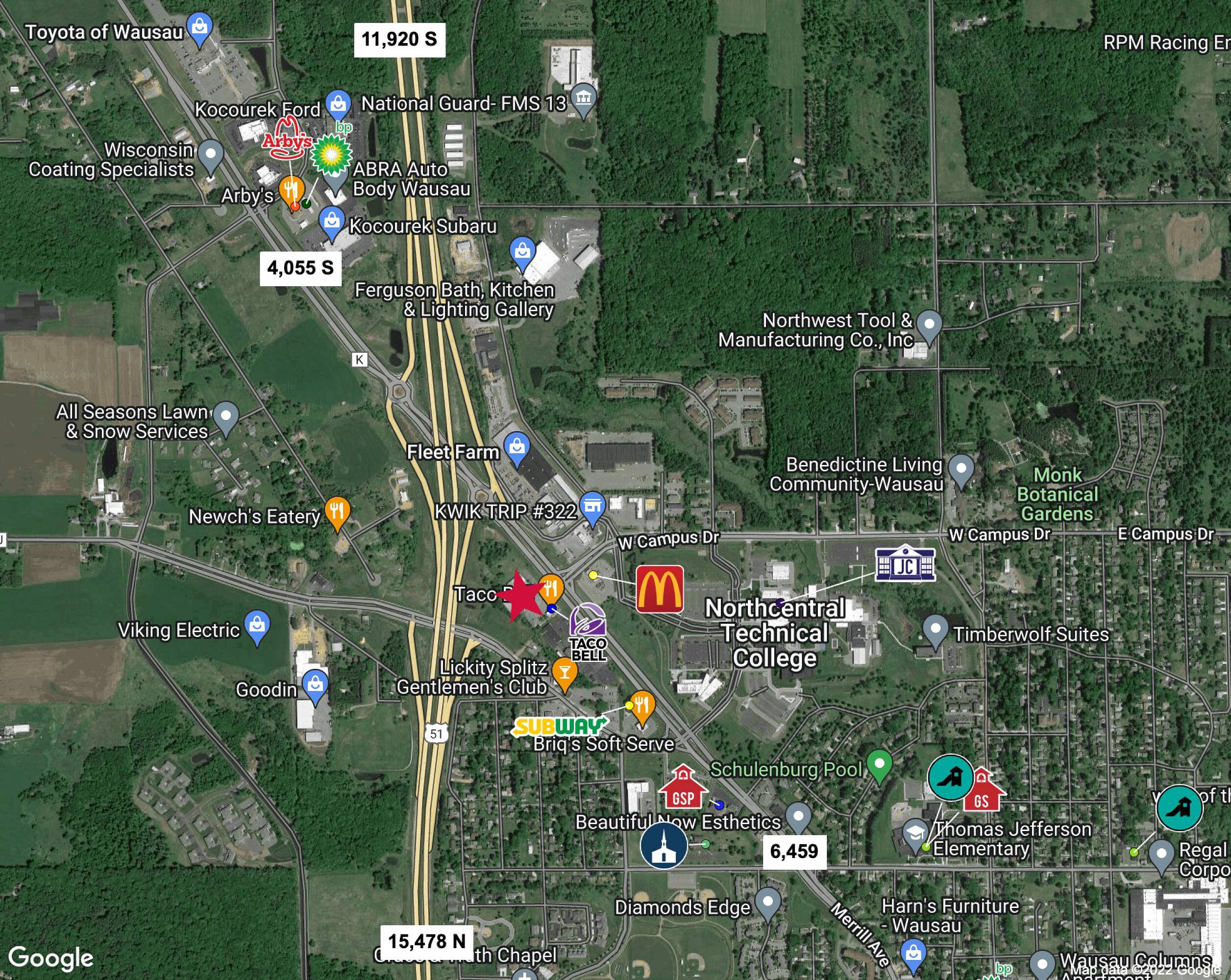 1740 US HIGHWAY 51 N Wausau WI 54401-1822 APN: 29129072210097 | Crexi.com