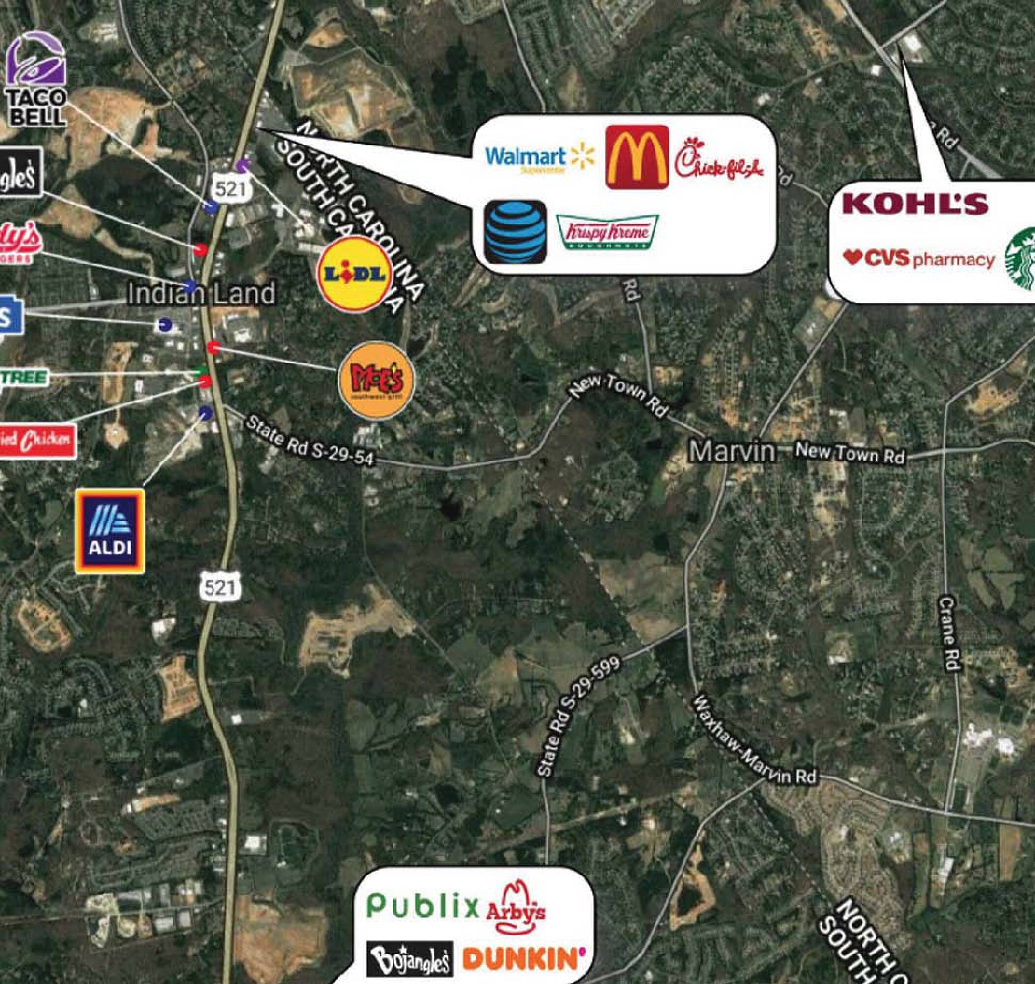 Int Hwy 521 & Shelley Mullis Rd, Indian Land, SC 29707 | Crexi.com