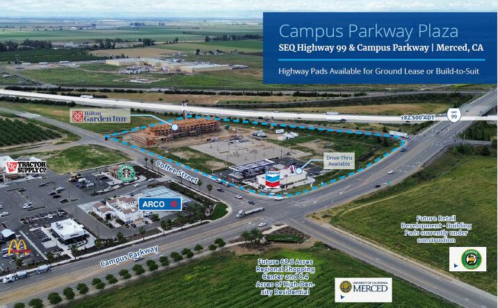 Southeast Quadrant Highway 99 & Campus Parkway, Merced, CA 95341 | Crexi.com