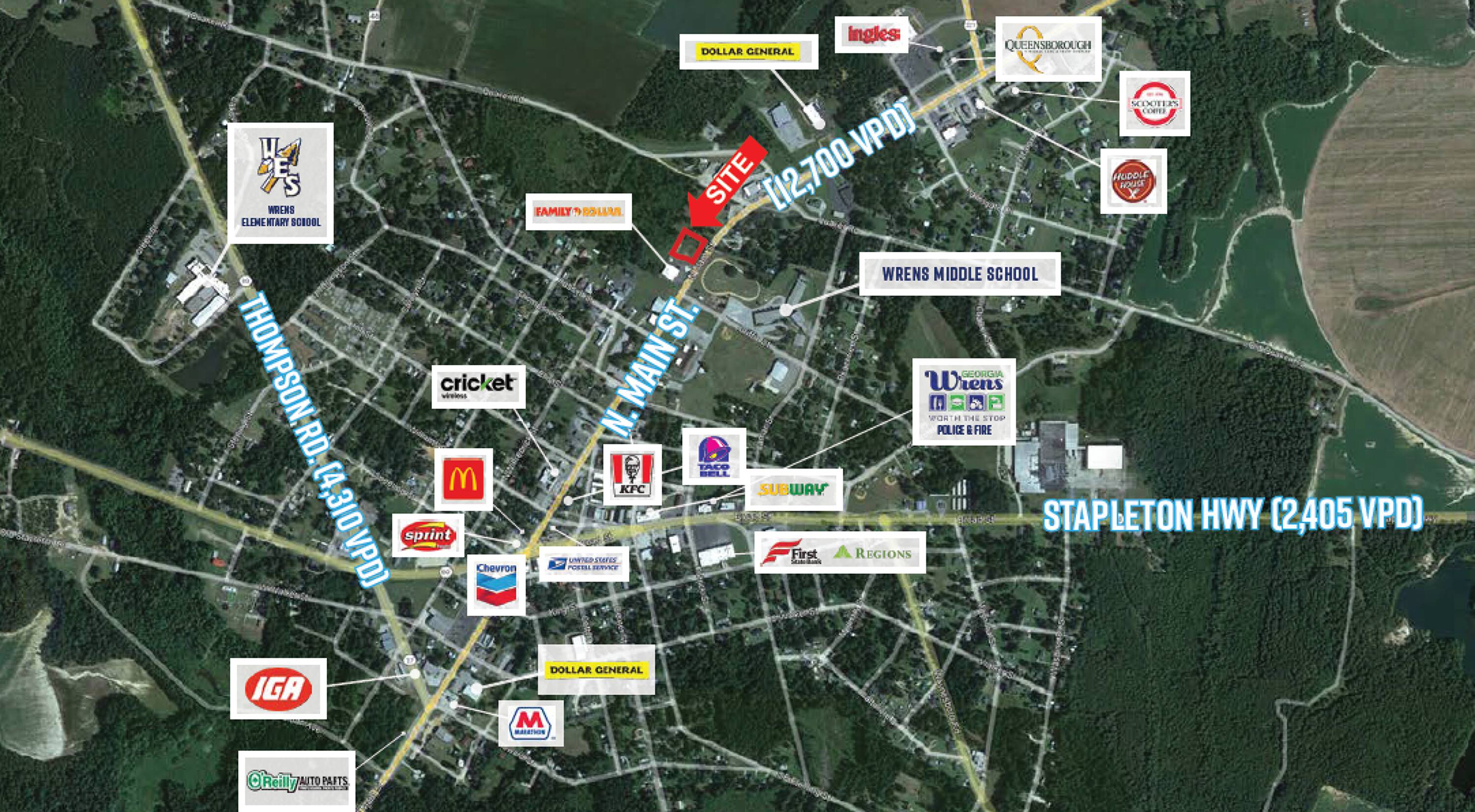 505 N Main St, Wrens, GA 30833 - Land for Lease - AUGUSTA, GA MSA | 0. ...