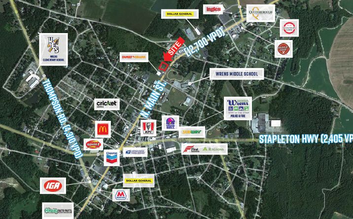 505 N Main St, Wrens, GA 30833 - Land for Lease - AUGUSTA, GA MSA | 0. ...