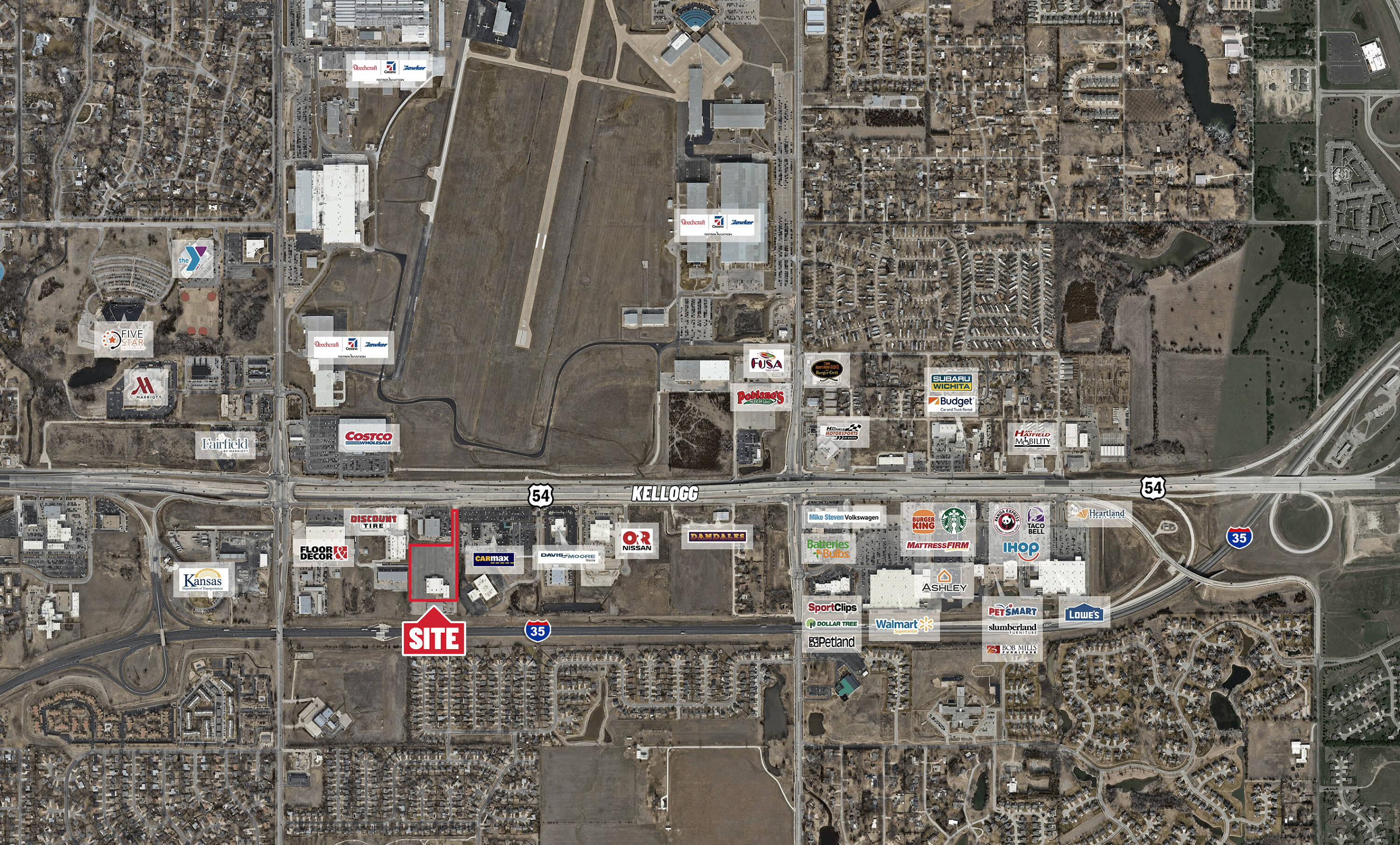 10001 E KELLOGG DR Wichita KS 67207-1906 APN: 00167201 | Crexi.com