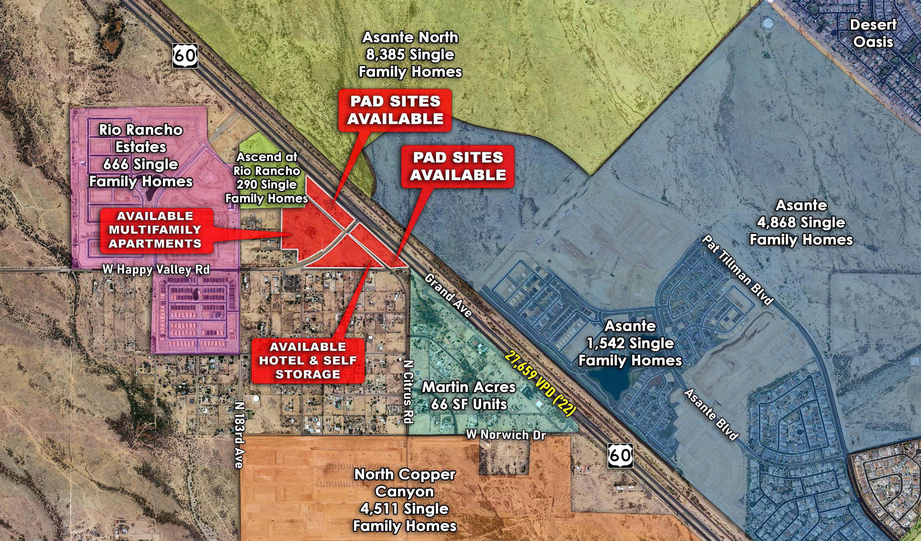 Us-60 Freeway and Happy Valley Road, Sun City West, AZ 85387 | Crexi.com