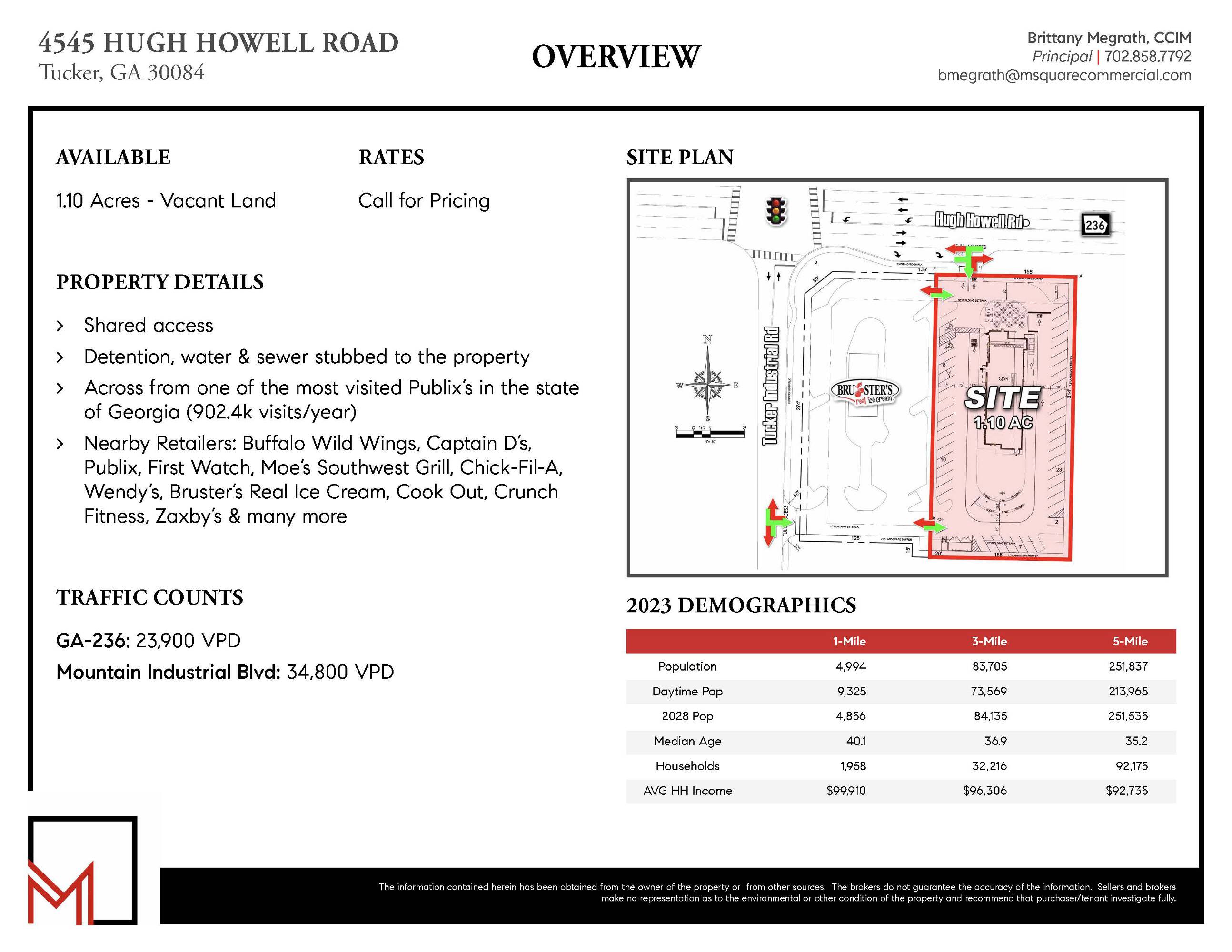 4545 Hugh Howell Rd, Tucker, GA 30084 | Crexi.com
