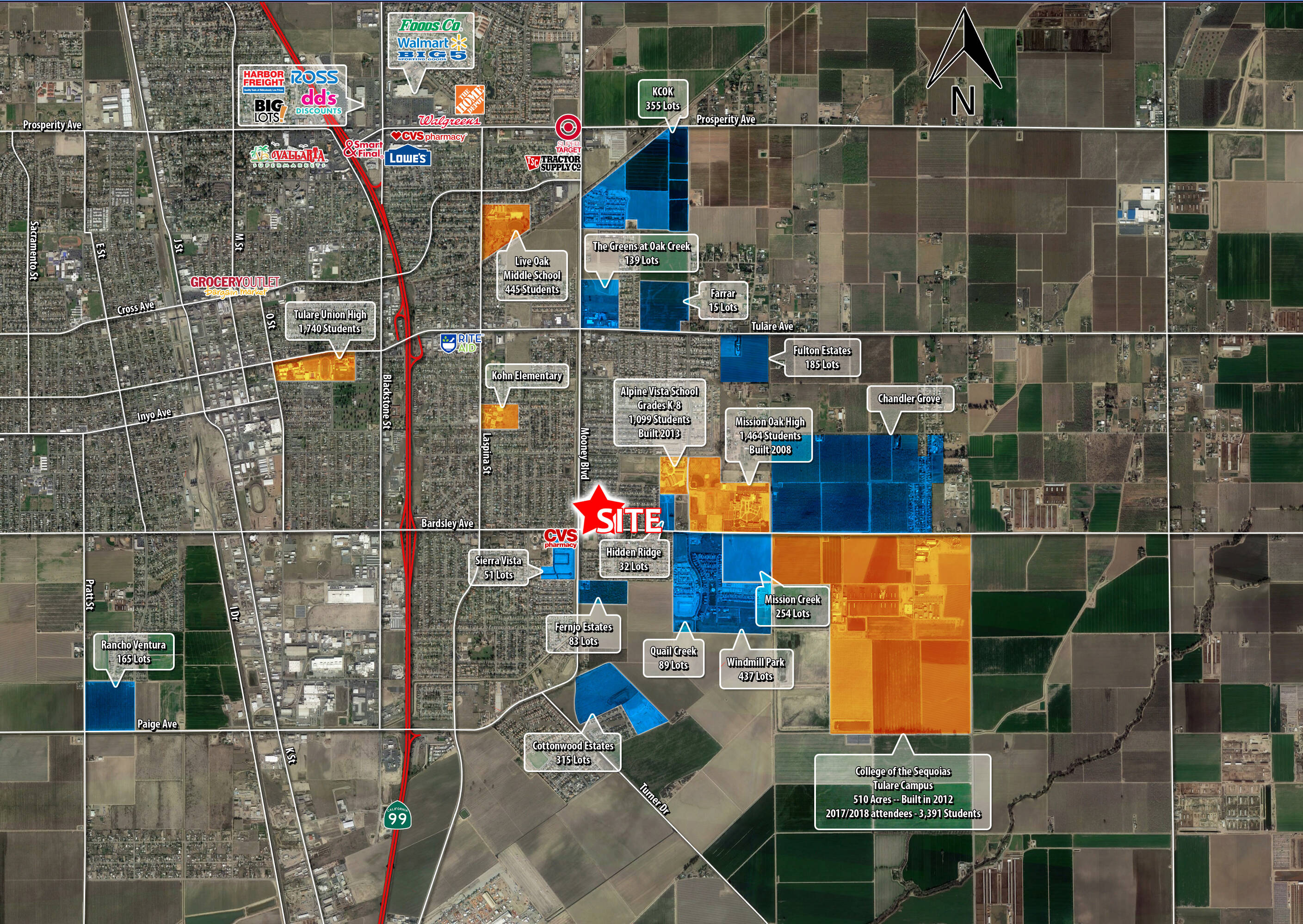 NEC of Bardsley Ave. & Mooney Blvd., Tulare, CA 93274 | Crexi.com