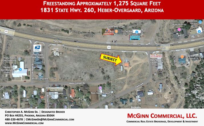 1831 AZ State Hwy. 260, Heber, AZ. 85928, Heber-Overgaard, AZ 85928 ...